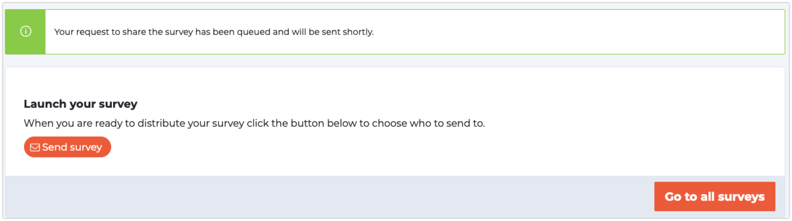 Sending a Request to Complete a Survey to Registered Users ...